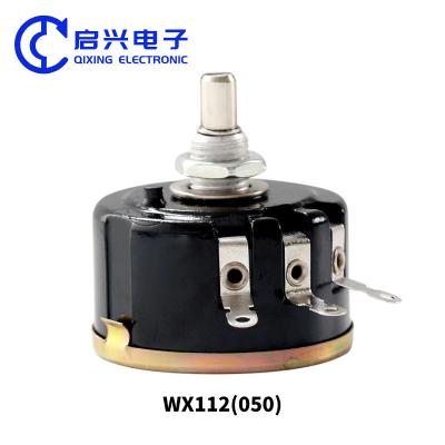 China WX112 WX050 5W Single Turn Wire Wound Potentiometer 6mm Shaft 45mm Diameter Adjustable Resistance 100Ω-47KΩ for sale