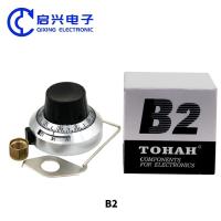 China Precision Dial Knob B2 46mm 6.35mm Shaft 15 Turn Lockable for 3590 7276 Potentiometer for sale