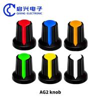 China AG2 Plastic Potentiometer Knob 15x17mm with 6mm Shaft - Multi-Color Electronic Control Component for sale