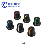 China 6mm Shaft Potentiometer Control Knobs - 15mm Diameter ABS Plastic Guitar Volume Tone Knobs for sale