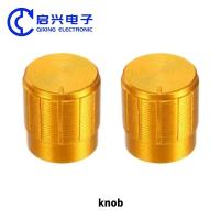China 15×17mm Aluminum Alloy Potentiometer Caps with 6mm Aperture for Audio and Industrial Controls for sale