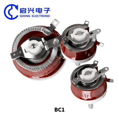 China BC1 Wire Wound Ceramic Disk Resistor 25W-500W 1Ω-5KΩ Adjustable Potentiometer for Industrial Equipment for sale