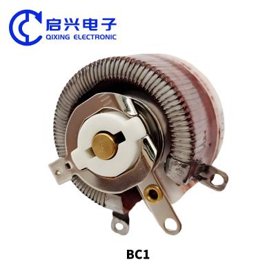 China BC1 Ceramic Wirewound Resistor Rheostat 25W-3000W 1Ω-5KΩ Adjustable Potentiometer for Industrial Control for sale