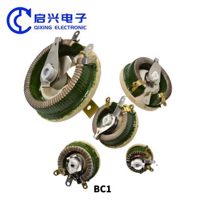 China BC1 Disc Sliding Rheostat Adjustable Resistor 25W-500W Power Range with 1Ω-5KΩ Resistance for Industrial Applications for sale