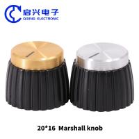 China 20x16mm Marshall Potentiometer Knob 6mm Spline Shaft for Amplifier Audio Equipment - Black Silver Gold Colors for sale
