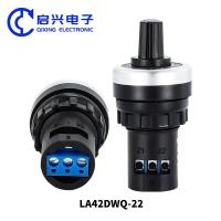 China LA42DWQ-22 10k Ohm Variable Speed Drive Potentiometer with 22mm Installation and IP65 Protection Rating for sale