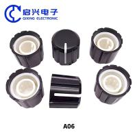 China Plastic Potentiometer Knob 14.8mm Diameter 6mm D-Shaft for Electric Guitar Volume Tone Control for sale