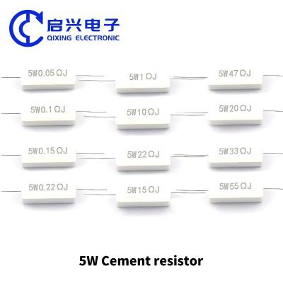 China Ceramic Cement Resistor 5W 10W 0.25Ω-100Ω ±5% for High-Power Motor Control and Industrial Applications for sale