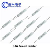 China 5W to 100W Power Ceramic Cement Resistor with 0.1Ω to 10kΩ Range for Industrial Applications for sale