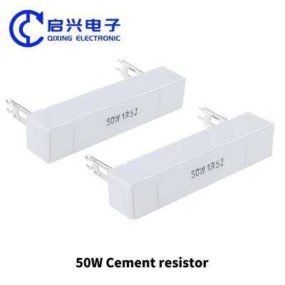 China Cement Resistor 5W 10W 20W Power Rating with 0.1Ω to 10kΩ Resistance Range and 5% Tolerance for sale
