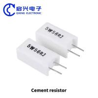 China 5W 10W Cement Resistor 0.1Ω-10kΩ Range with Shock & Heat Resistance for Power Applications for sale