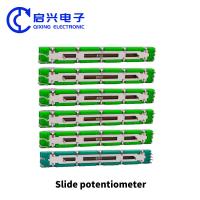 China 75mm B10K Dual Stereo Sliding Potentiometer Mixer Fader with 0.2W Power Rating for sale