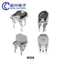 China W206 0.25W Single Coil Metal Glass Glaze Potentiometer with 100Ω-1MΩ Range and -55°C to +125°C Temperature Rating for sale