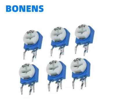 China WH06 Trimmer Potentiometer 100R-1M RM065 Adjustable Resistor 0.5W Vertical Horizontal 9mm for sale