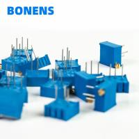 China 3296W 10K Ohm 0.5W Glass Glaze Multiturn Rotary Trimmer Potentiometer Variable Resistor for sale