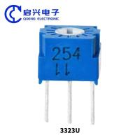 China 3323 Series Single Turn Metal Glass Glaze Trimmer Potentiometer 5k 10k 20k Precision Adjustable Resistor for sale