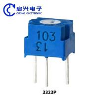 China 3323 Series Single Turn Metal Glass Glaze Trimmer Potentiometer 5k 10k 20k Precision Adjustable Resistor for sale