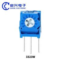 China 3323 Series Single Turn Metal Glass Glaze Trimmer Potentiometer 5k 10k 20k Precision Adjustable Resistor for sale