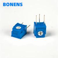 China 3323 Series Single Turn Metal Glass Glaze Trimmer Potentiometer 5k 10k 20k Precision Adjustable Resistor for sale