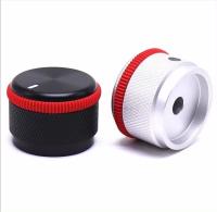 China Blue 32x22 6mm Aluminum Solid Amplifier Stereo Volume Potentiometer for sale