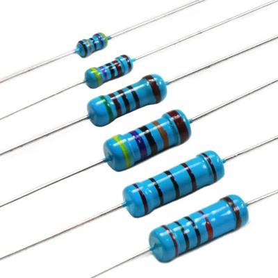 China Precision Metal Film Resistor 1% 2% 5% Tolerance 1/6W to 5W Power Rating 0-22MΩ Resistance Range for sale
