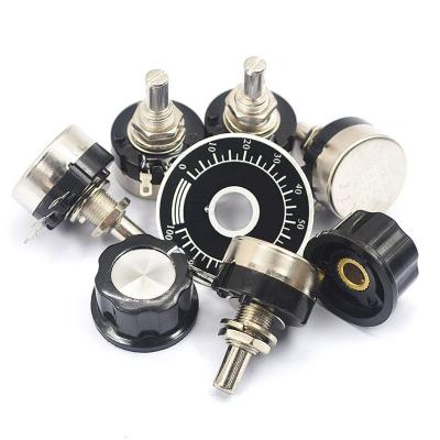 China RV24YN20S Carbon Film Potentiometer 1K-20K Ohm Single-Turn Rotary Variable Resistor 0.25W Power Rating for sale