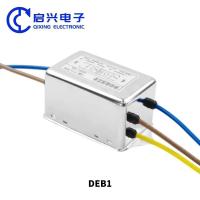 China DEB1 Series Single Phase EMI Power Filter 220VAC 1A-30A with CE/CQC/ROHS Certification for Industrial Equipment for sale