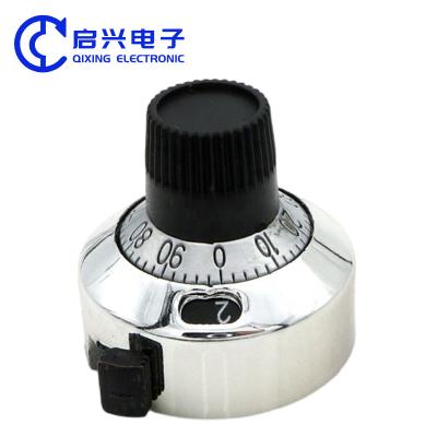 China 15 Turn 0-14 Dial Knob for 3590S Potentiometer 6.35mm Shaft Aluminum for sale