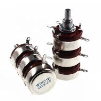 China WTH118 Carbon Film Potentiometer 2W 28mm with 470Ω-2.2MΩ Resistance Range and 270° Mechanical Stroke for sale