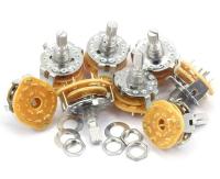 China RS25 Rotary Band Switch 4 Pole 5 Position 500V 50-60Hz with 6mm Shaft and 10,000 Cycle Life for sale