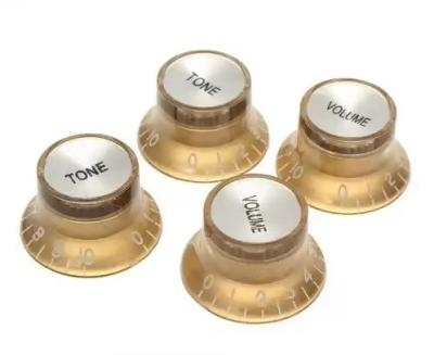 China Reflector Guitar Knob Hat Style Speed Volume Tone Control 26mm 6mm Plastic for sale