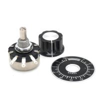China WX110 WX010 Precision Single-Turn Wire Wound Potentiometer 1W 6mm Shaft 300° Rotation for sale