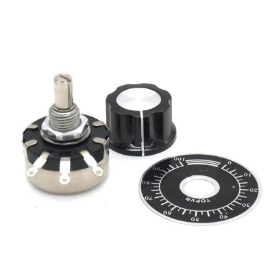China WX110 WX010 Precision Single-Turn Wire Wound Potentiometer 1W 6mm Shaft 300° Rotation for sale