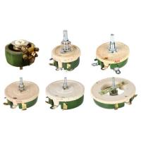 China BC1 Variable Power Resistor Rheostat Round Disk Wirewound Adjustable Resistor 25W to 300W 1-10K Ohm for sale