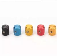 China Solid Aluminum Alloy Guitar Knob Amplifier Volume Potentiometer Knob 6mm 20mm Diameter for sale