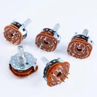 China RS25 Rotary Selector Switch 1 Pole 11 Position 500V AC with 10,000 Cycle Life and 6mm Shaft Diameter for sale