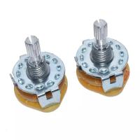 China RS25 Rotary Band Switch 2-4 Pole 2-12 Position 6mm Shaft DC30V 0.3A 10000 Cycles for sale
