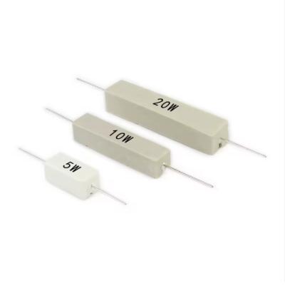 China RX27 Cement Resistor 5W 10W 20W Power Rating with 0.1Ω-10kΩ Resistance Range for High-Current Applications for sale