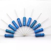 China KNP Metal Film Resistor 1W 2W 3W 5% Tolerance Fixed Wirewound Component for Electronics for sale