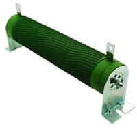 China 3000W Green Painted Tubular Ceramic Braking Resistor 430mm Length Customizable Size for sale