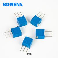 China 3266P Metal Glass Glaze Precision Multiturn Potentiometer 10K Adjustable Resistor with 12±2 Turns and 0.25W Rating for sale