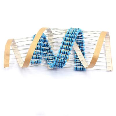 China Metal Film Resistor 1% Tolerance 1W-5W Power Rating 10K-100K Resistance Fixed Resistor for sale