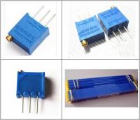 China 3296W Cermet Trimmer Potentiometer Multi-Turn Adjustable Resistor 100Ω to 1MΩ 0.25W for sale