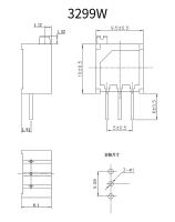 China BONENS 3299 Cermet Trimmer Potentiometer 300° Rotation 0.5W for Precision Adjustments for sale