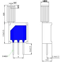 China 3296W Multi-Turn Trimmer Potentiometer 1k-50k Adjustable Resistor 0.25W 300V for sale
