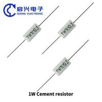 China 5W to 100W Power Ceramic Cement Resistor with 0.1Ω to 10kΩ Range for Industrial Applications for sale