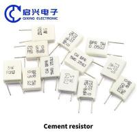 China 5W to 100W Power Ceramic Cement Resistor with 0.1Ω to 10kΩ Range for Industrial Applications for sale