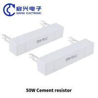 China 5W to 100W Power Ceramic Cement Resistor with 0.1Ω to 10kΩ Range for Industrial Applications for sale