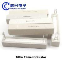 China 5W to 100W Power Ceramic Cement Resistor with 0.1Ω to 10kΩ Range for Industrial Applications for sale