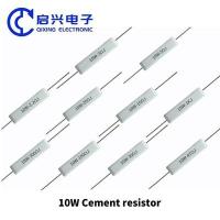 China 5W to 100W Power Ceramic Cement Resistor with 0.1Ω to 10kΩ Range for Industrial Applications for sale